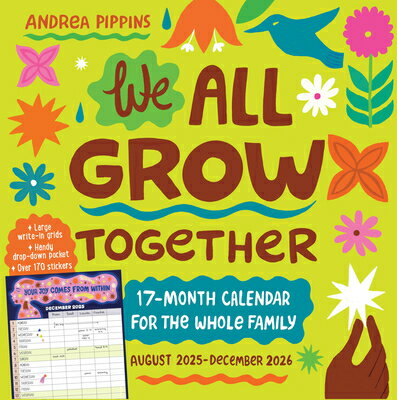 WE ALL GROW TOGETHER 17ーMONTH Andrea Pippins Workman Calendars WORKMAN PR2025 Wall English ISBN：9781523529872 洋書 Busines...