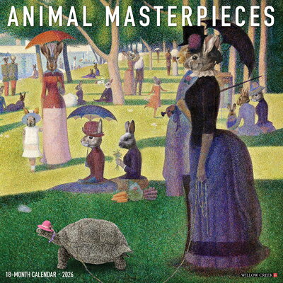 ANIMAL MASTERPIECES 2026 WALL Karen Burke / Alliances by Alisa WILLOW CREEK PR2025 Wall English ISBN：9781549249877 洋書 Fi...