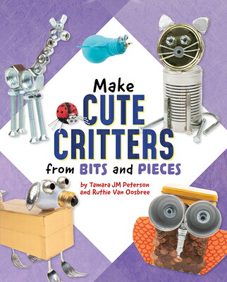MAKE CUTE CRITTERS FROM BITS & Scrap Art Fun Ruthie Van Oosbree Tamara Jm Peterson CAPSTONE PR2023 Hardcover English ISB...
