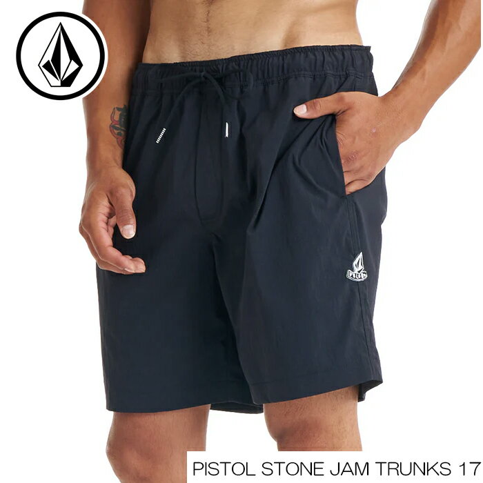 【ブランド】VOLCOM（ボルコム） 【アイテム】PISTOL STONE JAM TRUNKS 17 【製品番号】VBS261021 【カラー】BLACK 【サイズ】M/L ウエスト ヒップ 股上 股下 すそ幅 もも周り S 78 105...