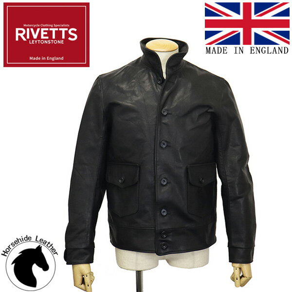 Horse Black / PNR Olive SLEEVE LINING:BLACK POLYESTER MADE IN ENGLAND UK36：胸囲101cm 肩幅43cm 着丈65cm 袖丈63.5cm UK38：胸囲105cm 肩...