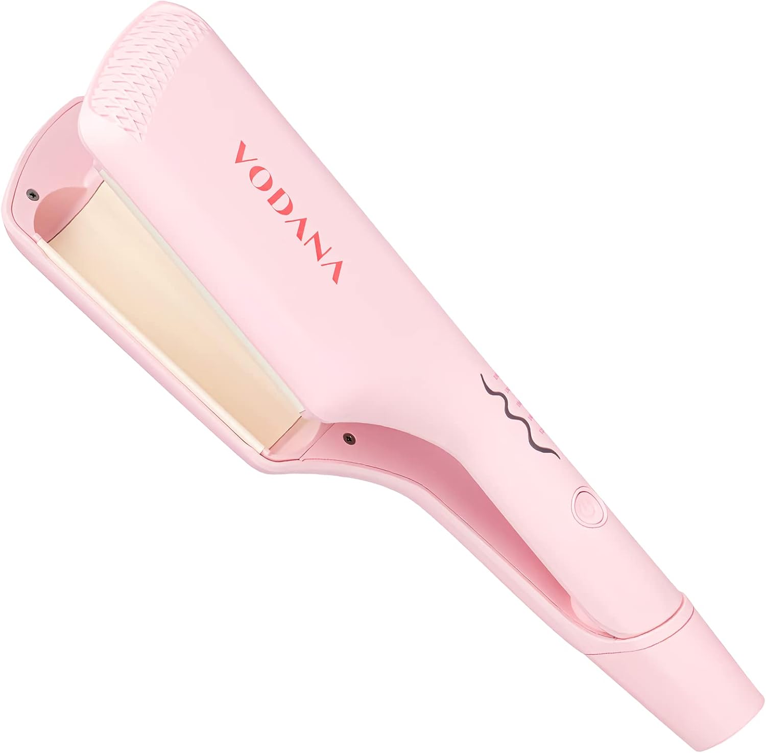VODANA トリプルフローウェーブアイロン 商品特長 ウェーブ 形状 挟むだけでかんたんに、きれいなウェーブヘアが完成！ ブランド VODANA 材質 セラミック 色 ピンクバニラ サイズ 32mm 商品の重量 575 グラム 電源 電源...