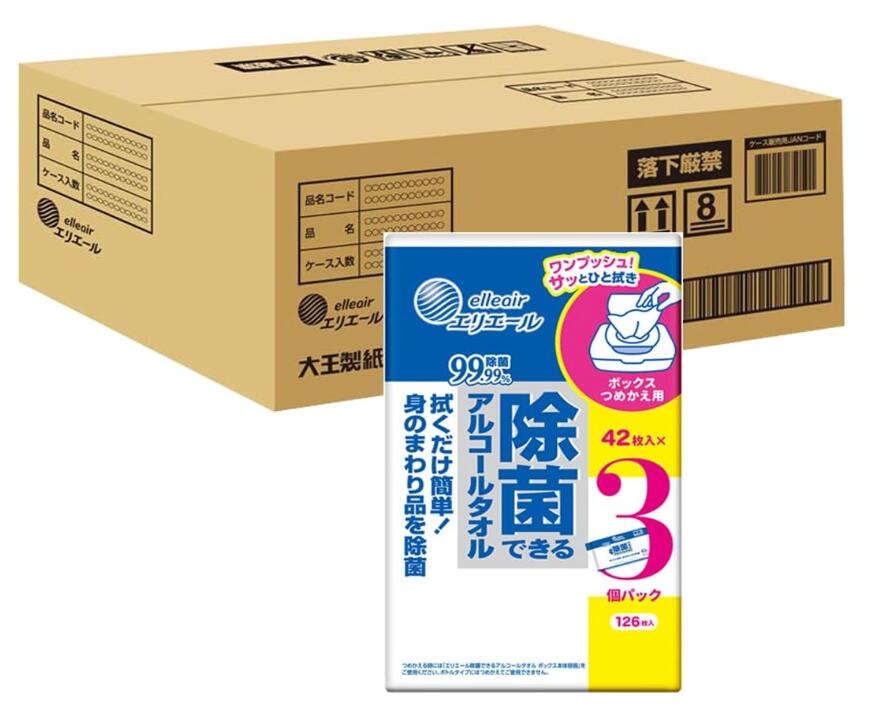 アルコールを配合したシートで、身のまわり品を拭くだけで簡単に菌を除去。 速乾性が高く、拭き取り跡が残りにくい。 アロエベラ葉エキス配合。