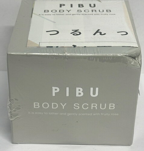PIBU ボディスクラブ の1個です。商品の使い方ガイド付きです。 フルーティーローズの香りでお肌をきれいにしながら、リラックスできます。 ・香り：調香師監修のもと、香りにこだわって作られており、トップノートからラストノートまで、時間の経過...