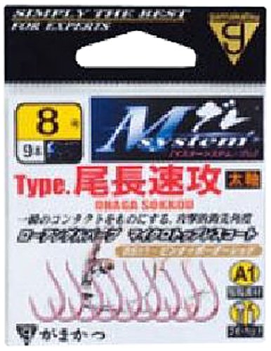スタイル：シンプル◆商品名：がまかつ(Gamakatsu) シングルフック Mシステム タイプ 尾長速攻 7.5号 9本 オキアミピンク 67481主な対応魚種:メジナサイズ:7.5号入り数:9本カラー:オキアミピンク1.75~2.5号クラ...