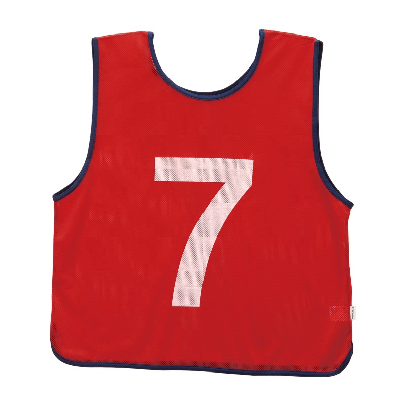 商品情報[ 商品詳細 ]●サッカーやラグビーなどで冬場のミニゲームでは、着こんでプレーすることもあるかと思います。そこで着こんでも圧迫感の無い、ビッグサイズのメッシュベストが活躍します。1〜10のナンバリングで10枚1組での販売となります。...
