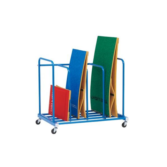 商品情報[ 商品詳細 ]●運賃ランク　10●材質：主材スチール27.2mm丸’●サイズ：幅120×奥行71×高さ105cm●重さ25kg●キャスター7.5cm●踏切板4〜8台収納●組み立て時間1人で0.5h4段仕切りですっきり収納のストロン...