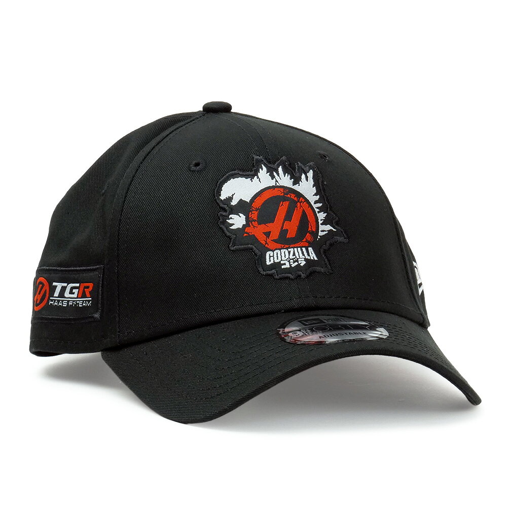 TGR Haas F1チーム 2026 コラボTシャツ 【チーム版/ゴジラ コラボ】 ■商品スペック メーカー：NewEra カラー：ブラック サイズ：フリー（56-59cm）アジャスター調整 素材：コットン100％ 品番：1179866 ...