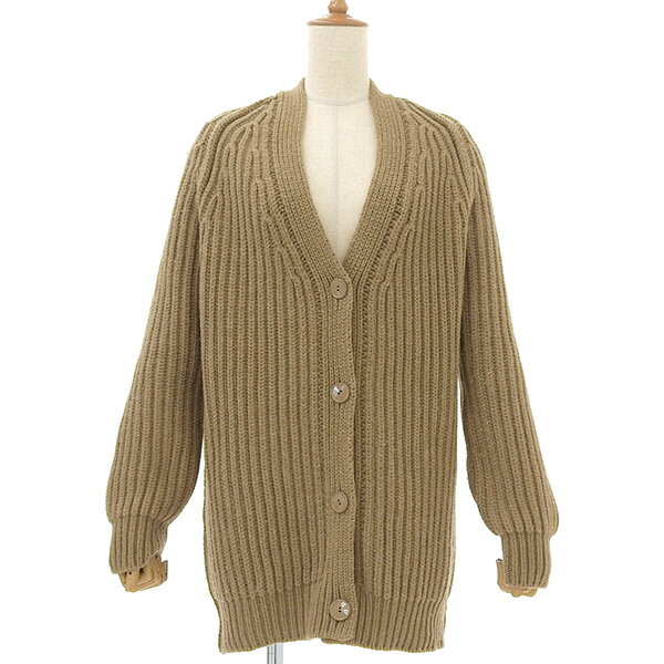 商品タイトル ステラマッカートニー Stella McCartney ウール リブ フロントボタン カーディガン レディース ベージュ size36 [Y02224] 管理番号 BR12944 状態ランク A 状態詳細 一般的な使用感はあり...