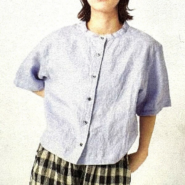 商品説明素材 リネン100% サイズ SIZE:F 身丈58cm 肩幅48cm バスト巾58cm 天巾20cm AH(値)23cm 袖丈25cm 裾巾59cm 平置き計測　多少の誤差あり モデル身長167cm カラーについて 商品写真はでき...