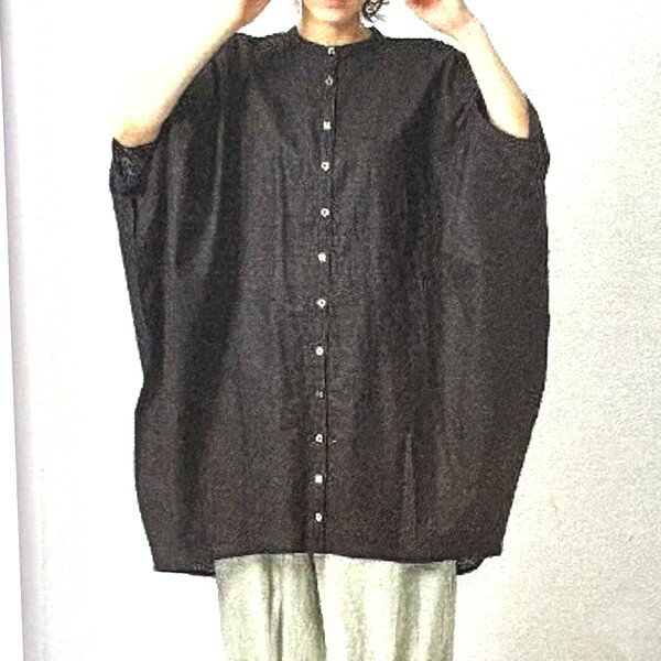 商品説明素材 リネン100% サイズ SIZE:F 身丈99cm バスト巾110cm 裾巾136cm 天巾19cm 袖丈39cm 裄丈48cm 平置き計測　多少の誤差あり モデル身長167cm カラーについて 商品写真はできる限り実物の色に...