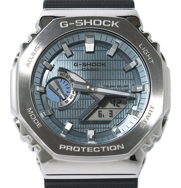 商品情報ブランドCASIO　/　カシオタイプメンズ商品名G-SHOCK (ジーショック) 2100 Series品番GBM-2100A-1A2JF素材樹脂（バイオマス）／ステンレススチールムーブメントタフソーラー（ソーラー充電システム）風防...