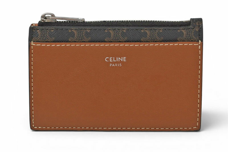 管理番号260310m07 ブランドCELINE/セリーヌ アイテムコインケース 対象ユニセックス カラー ブラウン 生産国イタリア共和国 素材レザー/PVCコーティングキャンバス サイズ 約W11.3cm x 約H7.5cm x 約D1c...
