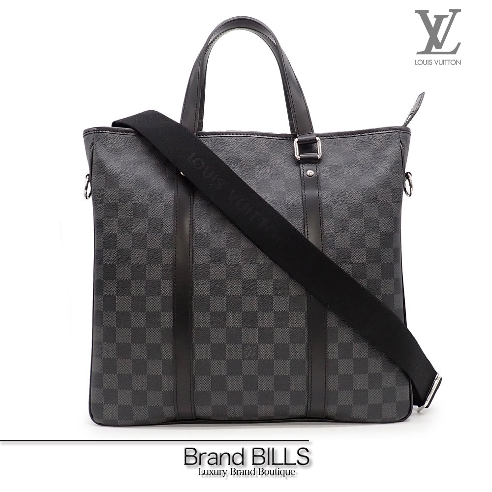 LOUIS VUITTON◇タダオPM_ダミエ・アンフィニ/レザー/イエロー LOUIS VUITTON◇タダオPM_ダミエ・アンフィニ/レザー/イエロー