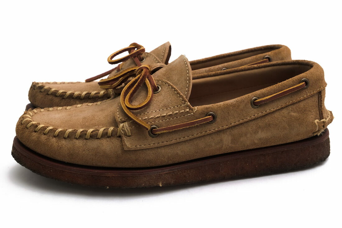 BRANDINGの全商品で利用可↓↓1%OFFクーポン↓↓RED WING レッドウィング デッキシューズ メンズ 9158 WABASHA BOAT ワバシャボート Muleskinner Roughout Leather ラフアウト ミ...