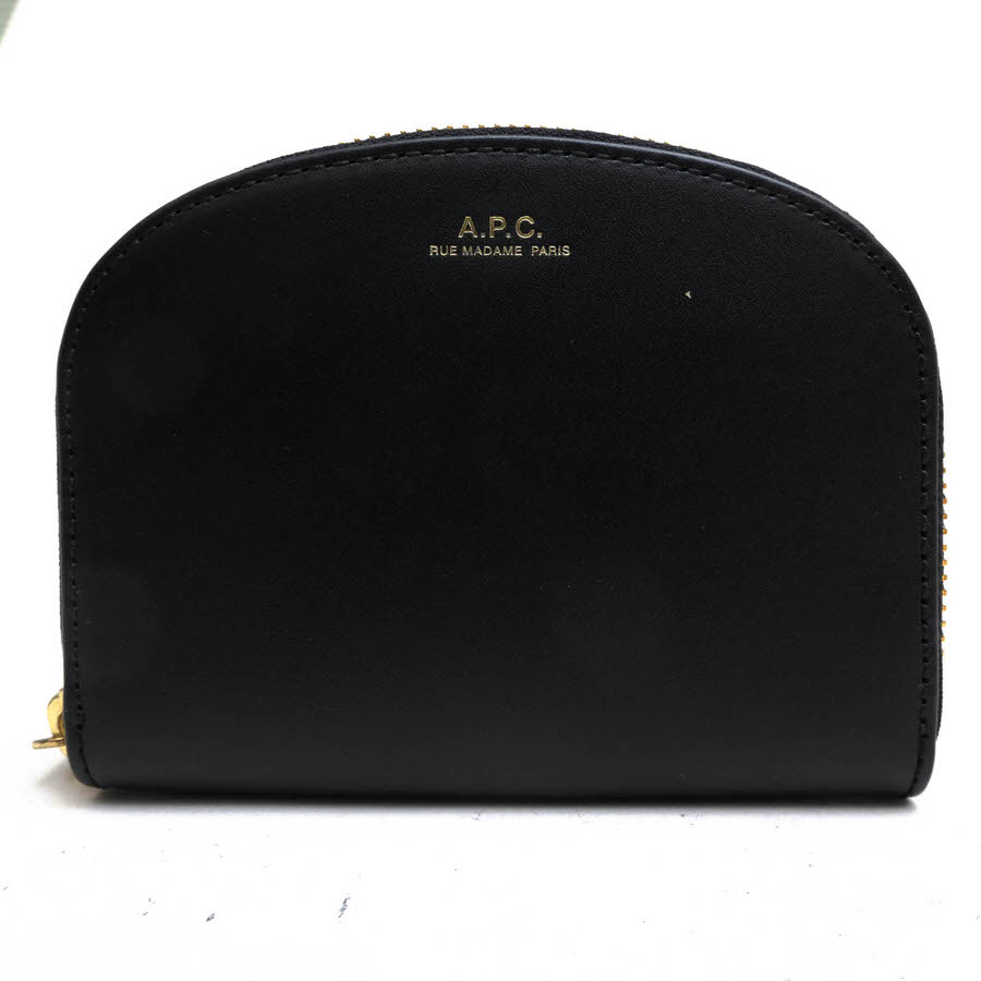 BRANDINGの全商品で利用可↓↓1%OFFクーポン↓↓A.P.C. / アーペーセーA.P.C. アーペーセー 財布 PXAWV-F63219 DEMI-LUNE COMPACT WALLET イタリア産スムースカーフスキン 牛革商品説...