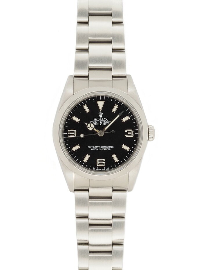商品情報 ブランド ROLEX 商品名 エクスプローラー 型番 14270 ケース素材 ステンレススティール ベルト素材 ステンレススティール 文字盤カラー ブラック ムーブメント 自動巻き ケースサイズ 36.0mm 付属品 箱・保証書・...