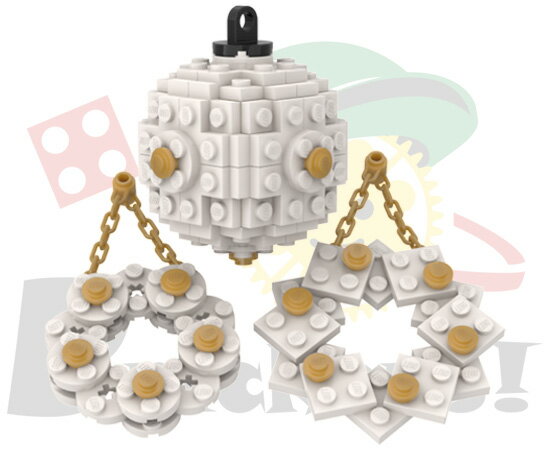 ●レゴ パーツ - ブリッカーズオリジナルセット ●商品名：クリスマスオーナメントセット（白） ●色：[] ●エレメント ID：- ●デザイン ID：