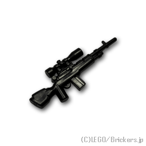 ●レゴ カスタムパーツ ●商品名：アサルトライフル M14A ●色：［Black / ブラック］ ※この商品はカスタムパーツです。LEGO社の純正品ではありませんのでご注意ください。