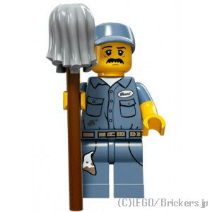 ●レゴ　ミニフィギュアコレクション シリーズ15 ●商品名：管理人【71011-09】 ■ミニフィグ・コレクションVol.15収録 ※商品写真はディフォルメされています。（足や腰のひねりなど） ※未使用品のお届けになりますが、商品の性質上、...