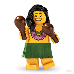 レゴ　ミニフィグ 【フラダンサー】 ■ミニフィグ・コレクションVol3収録 ※商品写真はディフォルメされています。（足や腰のひねりなど） ※未使用品のお届けになりますが、商品の性質上、細かなキズなどがある場合があります。 ※開封後ビニールに...
