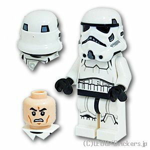 ●レゴ スター・ウォーズ ミニフィグ ●商品名：ストーム・トルーパー - ヘルメット後ろにグレーの四角 ※未使用品のお届けになりますが、商品の性質上、細かなキズなどがある場合があります。 ※開封後ビニールにパックしております。