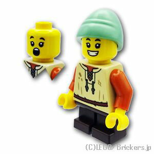 ●レゴ その他のミニフィグ ミニフィグ ●商品名：農民の少年 ※未使用品のお届けになりますが、商品の性質上、細かなキズなどがある場合があります。 ※開封後ビニールにパックしております。