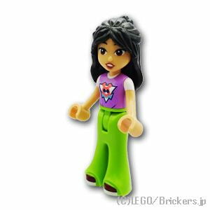 ●レゴ フレンズ ミニフィグ ●商品名：フレンズ リアン - ミディアムラベンダーのトップ ※未使用品のお届けになりますが、商品の性質上、細かなキズなどがある場合があります。 ※開封後ビニールにパックしております。