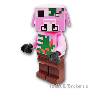●レゴ マインクラフト ミニフィグ ●商品名：ゾンビ化したピグリン - マインクラフト ※未使用品のお届けになりますが、商品の性質上、細かなキズなどがある場合があります。 ※開封後ビニールにパックしております。