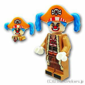 ●レゴ ONE PIESE ミニフィグ ●商品名：道化のバギー - ワン・ピース ※未使用品のお届けになりますが、商品の性質上、細かなキズなどがある場合があります。 ※開封後ビニールにパックしております。