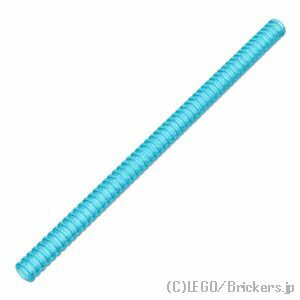 ●レゴ パーツ - ホース ●商品名：リブ ホース 7mm x 18L - 144mm ●色：[Tr,Lt Blue / トランスライトブルー] ●エレメント ID：6489265 ●デザイン ID：100901