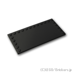 ●レゴ パーツ - タイル-スタッド ●商品名：タイル 6 x 12 - エッジスタッド ●色：[Black / ブラック] ●エレメント ID：4108163/4296198/4653050/6147030 ●デザイン ID：6178