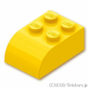 ●レゴ パーツ - スロープ-カーブ ●商品名：スロープ カーブ 3 x 2 - 4スタッド ●色：[Yellow / イエロー] ●エレメント ID：621524 ●デザイン ID：6215