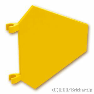 ●レゴ パーツ - アクセサリ ●商品名：フラッグ 5 x 6 - 六角形 ●色：[Yellow / イエロー] ●エレメント ID：6090815 ●デザイン ID：17979
