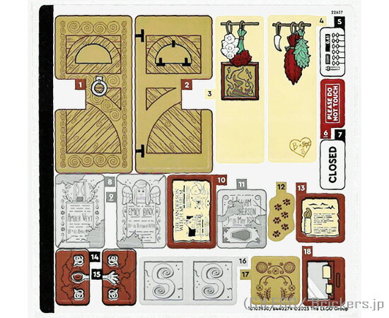 ●レゴ パーツ - ●商品名：ステッカー ホーカス・ポーカス ＃21341(10103930/6440274)