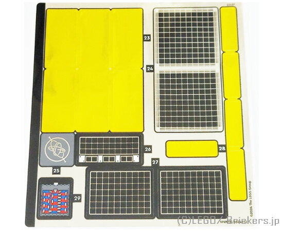 ●レゴ パーツ - レゴ シール ●商品名：ステッカー - テクニック #42182 シート3 (10109731/6504972)