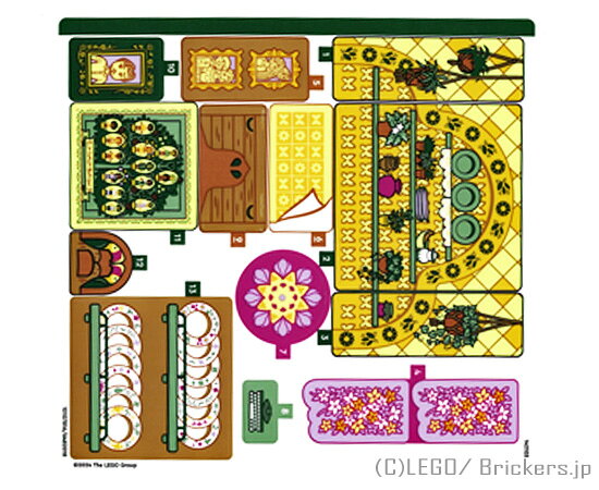 ●レゴ パーツ - レゴ シール ●商品名：ステッカー - ディズニー ミラベルと魔法だらけの家 #43245 シート1 (10107816/6482018)