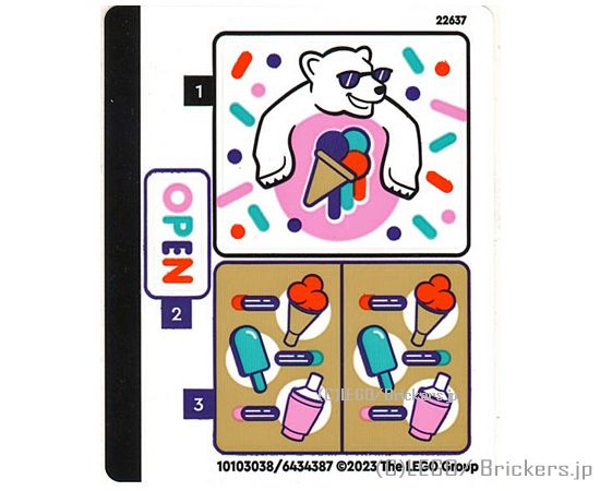 ●レゴ パーツ - レゴ シール ●商品名：ステッカー - シティ #60363 (10103038/6434387)