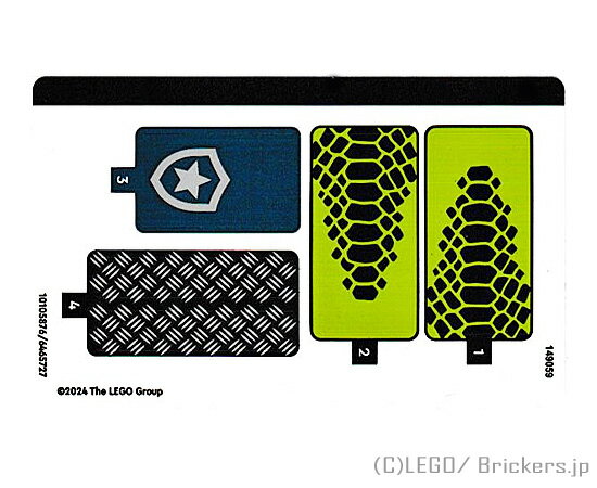 ●レゴ パーツ - レゴ シール ●商品名：ステッカー - シティ #60415(10105876/6465727)