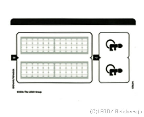 ●レゴ パーツ - レゴシール ●商品名：ステッカー シティ #60423, シート2 (10109436/6494265)