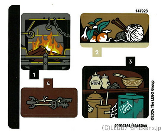 ●レゴ パーツ - レゴ シール ●商品名：ステッカー - ハリー・ポッター #76428(10106266/6468044)