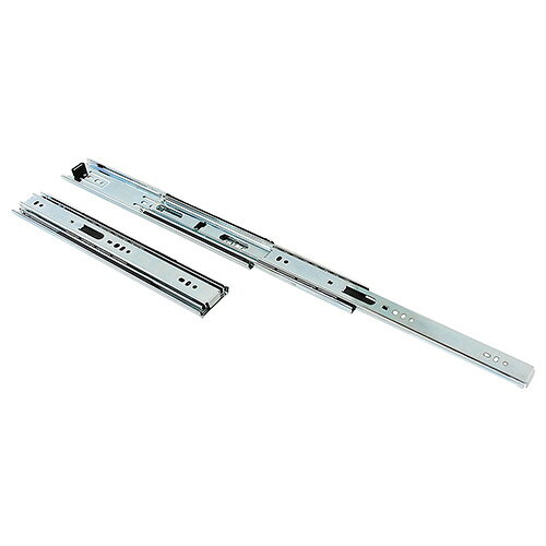 耐荷重：45kg(左右ペア) クリアランス：12.7mm スライド量：305mm 引き残し：0mm 材質：スチールユニクロ ＜必要なもの＞ ○ドライバー ○取付けビス：12本（10本）/キャビネット側3本×2、引き出し側3本（2本）×2 ※...
