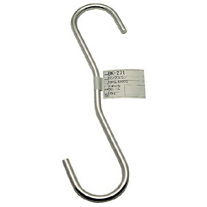【サイズ】 線径6mm 全長200mm フック部分37mm 【使用荷重】 18kg 【材質】 スチール クローム 【使用上の注意】 ※表示荷重を超えて使用しないでください。 ※極端な衝撃、ねじれた状態で使用されると強度が低下致しますのでお避...
