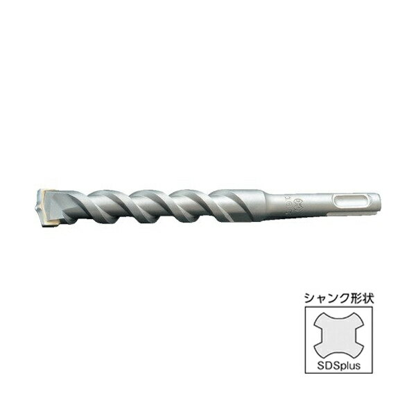 コンクリート・ブロック・モルタル・大理石 刃先径:10.5mm 有効長:100mm 全長:160mm TTタイプ・SDSplusシャンク 軽量ハンマードリル用 キャンドル形の超硬チップと刃先を薄くしたことにより、被削材を鋭く穿孔し、穴あけス...