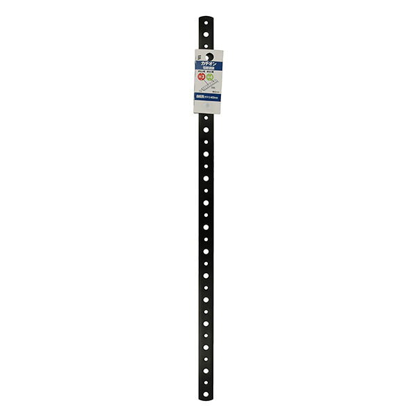 ■さまざまな箇所の補助金物として使用 ●サイズ：幅15mm×長さ386mm ●推奨ねじ太さ：ボルト用（大）M4、ボルト用（小）M3 ●穴数：大16、小16