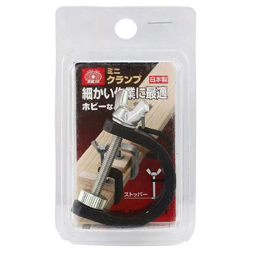 【用途】 ホビーや細かい作業時の固定。 【機能・特徴】 ミニサイズなので小さな部品も楽に固定できます。 【仕様】 ●最大口開き：22mm ●黒色塗装 ●ストッパー付 【注意事項】 吊リ具として使用しないで下さい。 本来の使用目的以外に使用し...