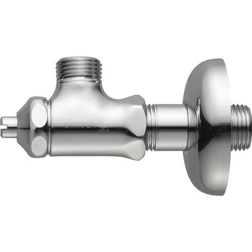 ■アングル止水栓用のドライバー式本体バルブ■呼び13■止水栓用ナットなし■給水管：75mm（V22J-62-13X75）●材質：青銅
