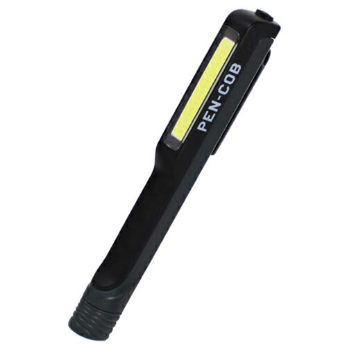 軽量コンパクトなLEDペンライト「PEN-COB（ペンコブ）」 LEDのCOB（チップオンボード）を搭載し、コンパクトながら180ルーメンの明るさ。 クリップがあるので洋服やポケット、アウトドアのロープなどにも装着可能です。 また裏面にはマ...