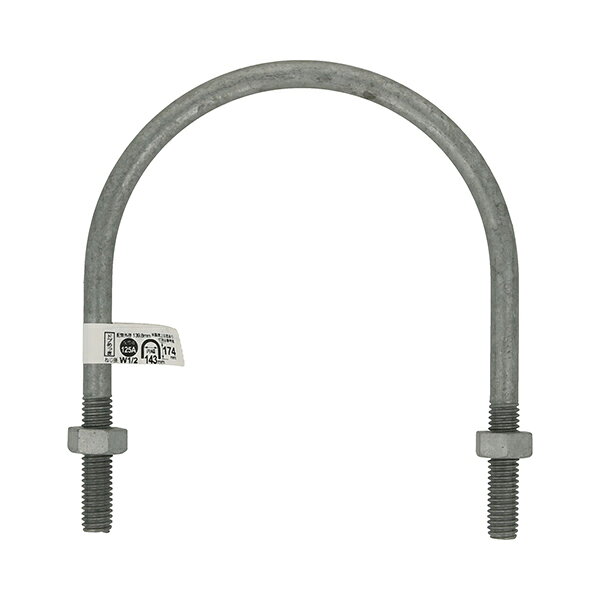 ■配管を構造物に固定するときに使用 ●サイズ：1/2×5 ●適合管呼び径：125A用 ●配管外形：139.8mm