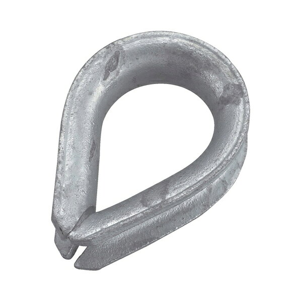 【商品説明】 ・適用ロープ径(mm):10 ・B(mm):28 ・C(mm):70 ・F(mm):12 ・D(mm):45 ・E(mm):17 ・A(mm):48 ・質量(g):72 ●ワイヤロープの先端をアイ加工して使用する場合のワイヤの...